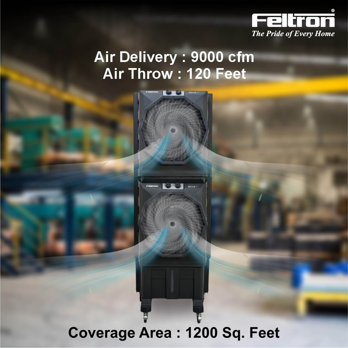 Feltron 75 Ltr Commercial Air Cooler (Hulk Plus )